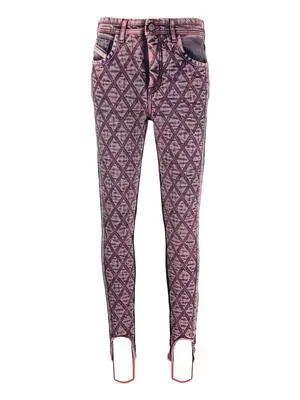 DIESEL® Super-skinny Quilted Jeans - Pink
