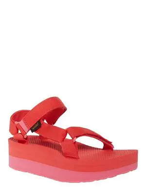 Teva Flatform Universal Sandals - Red/orange Violet