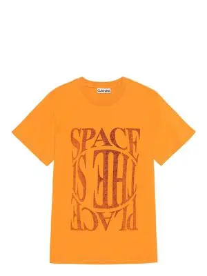 GANNI Space T-shirt - Orange