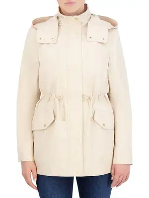 Cole Haan Cole Haan Short Rain Jacket Eggshell