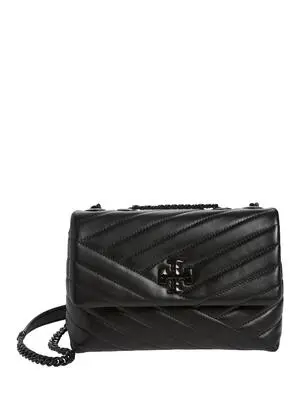 Tory Burch Tory Burch Kira Chevron Small Convertible Shoulder Bag Black/silver