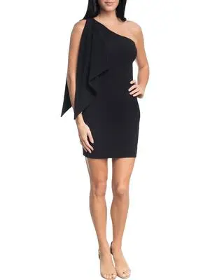 Dress The Population Tiff One-shoulder Dress - Black