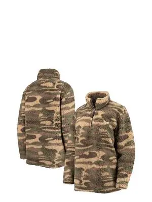 G-III SPORTS BY CARL BANKS Washington Capitals Sherpa Quarter-zip Jacket - Camo