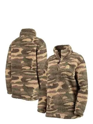 G-III SPORTS BY CARL BANKS New Jersey Devils Sherpa Camouflage Quarter-zip Jacket - Camo