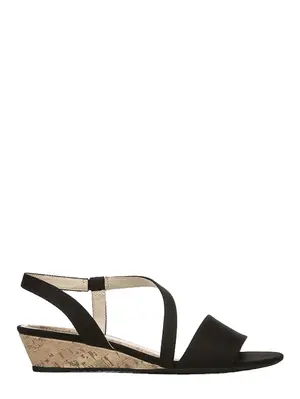 LIFESTRIDE Yasmine Wedge Sandal Black