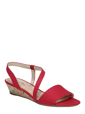 LIFESTRIDE Yasmine Wedge Sandal Red