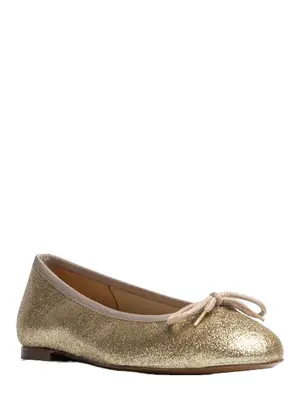 JON JOSEF Jon Josef Barcelona Ballet Flat Gold Glitter