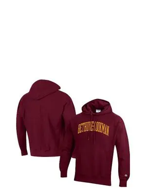 Champion Bethune-cookman Wildcats Tall Arch Pullover Hoodie - Maroon
