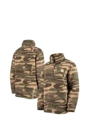 G-III SPORTS BY CARL BANKS New York Rangers Sherpa Quarter-zip Jacket - Camo