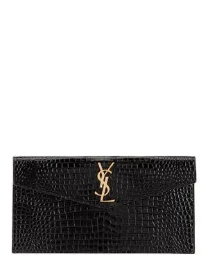 Saint Laurent Uptown Monogram Pouch - Black