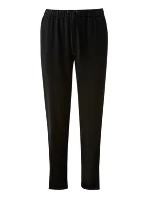 Akris Mike Split-hem Crepe Pants - Black