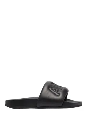 AMBUSH Logo-quilted Slides - Black