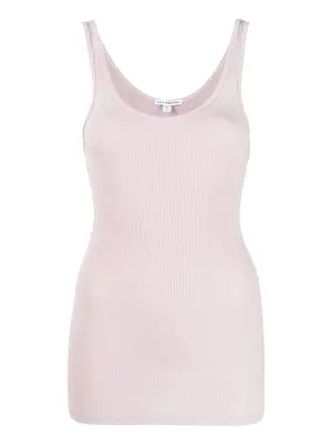 JAMES PERSE Ribbed U-neck Tank - Pink
