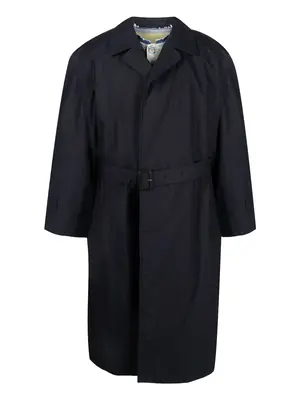 MAISON MARGIELA Layered Cotton Trench Coat - Blue