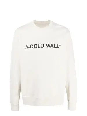 A-COLD-WALL* Logo-print Cotton Sweatshirt - Neutrals