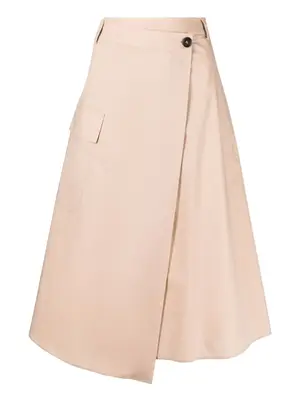 WOOLRICH Woolrich Poplin A-Line Midi Skirt