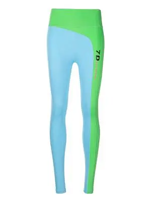 7 DAYS ACTIVE Logo-print Leggings - Blue