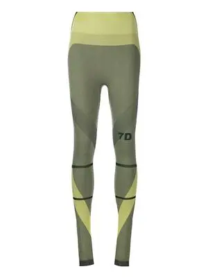 7 DAYS ACTIVE Logo-print Leggings - Yellow