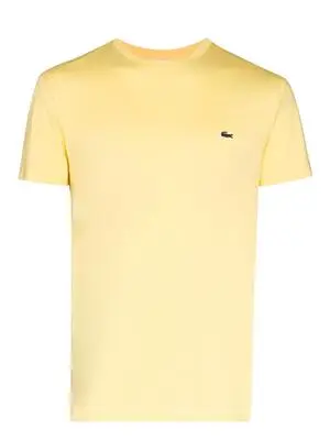 Lacoste Logo-patch Cotton T-shirt Yellow