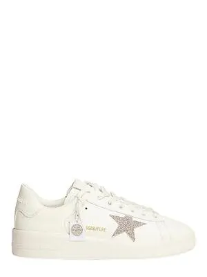 GOLDEN GOOSE Pure Star Lace-up Sneakers - Whitesilve