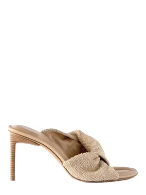 Jacquemus Bagnu Twisted Terry Mules Neutrals