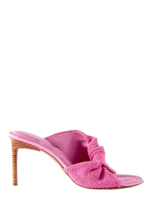 Jacquemus Bagnu Twisted Terry Mules - Pink