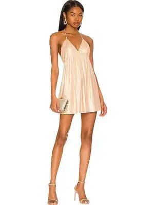 Superdown Margo Halter Shift Dress - Champagne