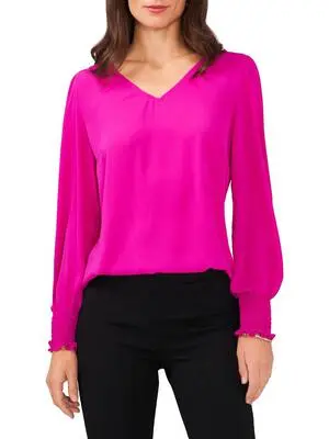 Chaus Chaus Smocked Cuff Top Allure