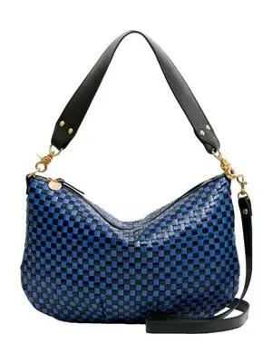 Clare V. CLARE V. Moyen Messenger Bag Black/cobalt