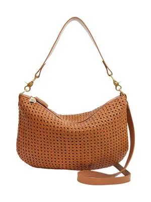 Clare V. Clare V. Moyen Messenger Bag Tan Rattan