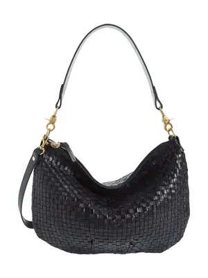 Clare V. Clare V. Moyen Messenger Bag Twilight Woven Checker