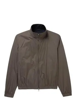 Loro Piana Windmate Reversible Shell And Cashmere Bomber Jacket - Brown