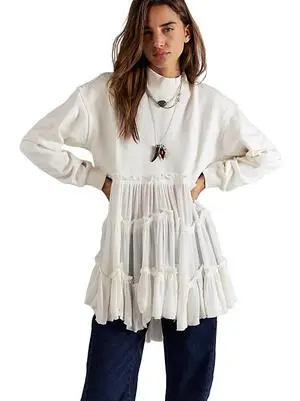 Free People We The Free Pixie Sweatshirt Coconut Milk
