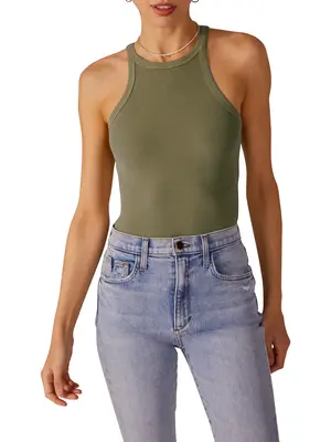 FAVORITE DAUGHTER Favorite Daughter The Favorite Rib Tank Olive