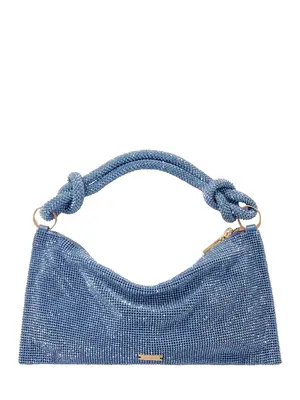 Cult Gaia Cult Gaia Hera Nano Crystal Shoulder Bag Blue
