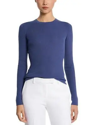 Michael Kors Cashmere Hutton Rib Top Riviera