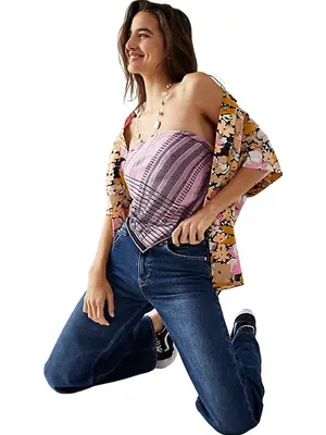 Free People Free People Bandana Top Bubblegum