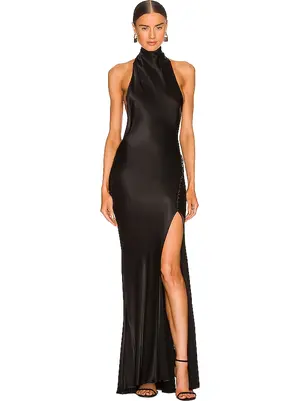 SAU LEE Penelope Gown - Black