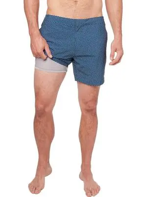 FAIR HARBOR The Sextant Swim Trunks - Navy Juniper