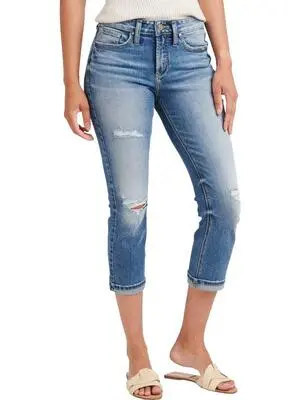 SILVER JEANS CO. Suki Mid-rise Capri Jeans - Indigo