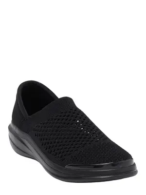 LIFESTRIDE BZees Charlie Knit Slip-On Sneaker Black
