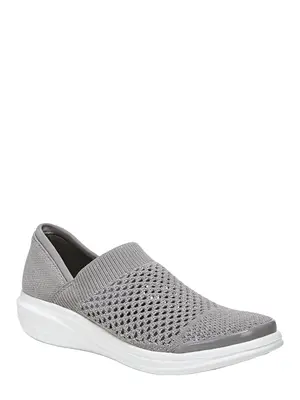 LIFESTRIDE BZees Charlie Knit Slip-On Sneaker Grey Shadow
