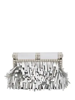 Dolce & Gabbana Nappa Bag With Fringing - Silver