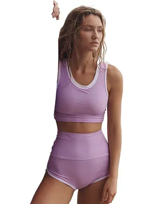 SALT GYPSY Crop Surf Top Lavender