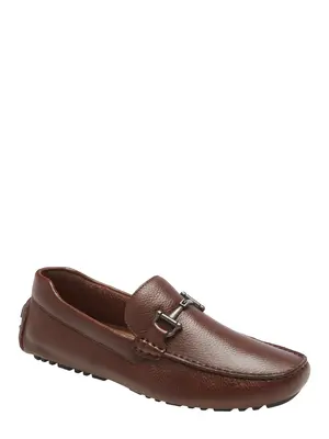 Nordstrom Bit Driving Loafer Brown Leather