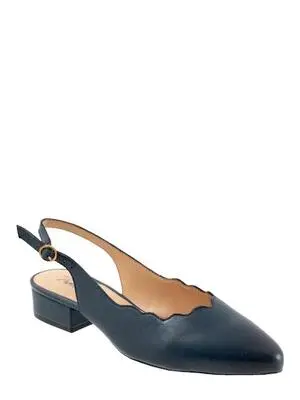 Trotters Joselyn Slingback Flat - Navy