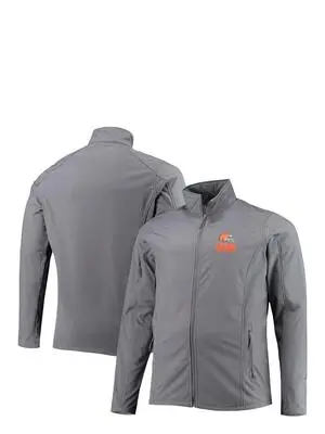 DUNBROOKE Cleveland Browns Sonoma Softshell Full-zip Jacket - Gray