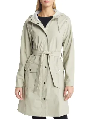 Rains Rains Curve Waterproof Belted Jacket Cement