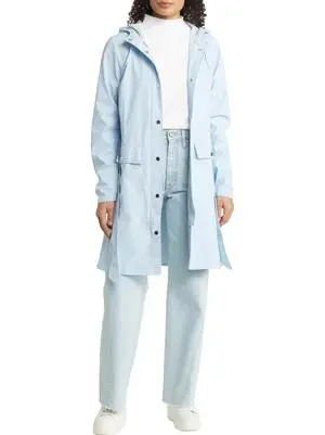 Rains Rains Curve Waterproof Belted Jacket Sky