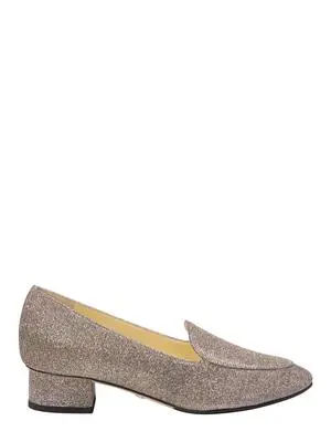 Sarah Flint SARAH FLINT Rosie Low-Heeled Loafer Gunmetal Lame